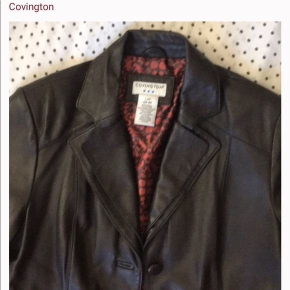 Covington | Jackets & Coats | Covington Brown Leather Jacket Make ...